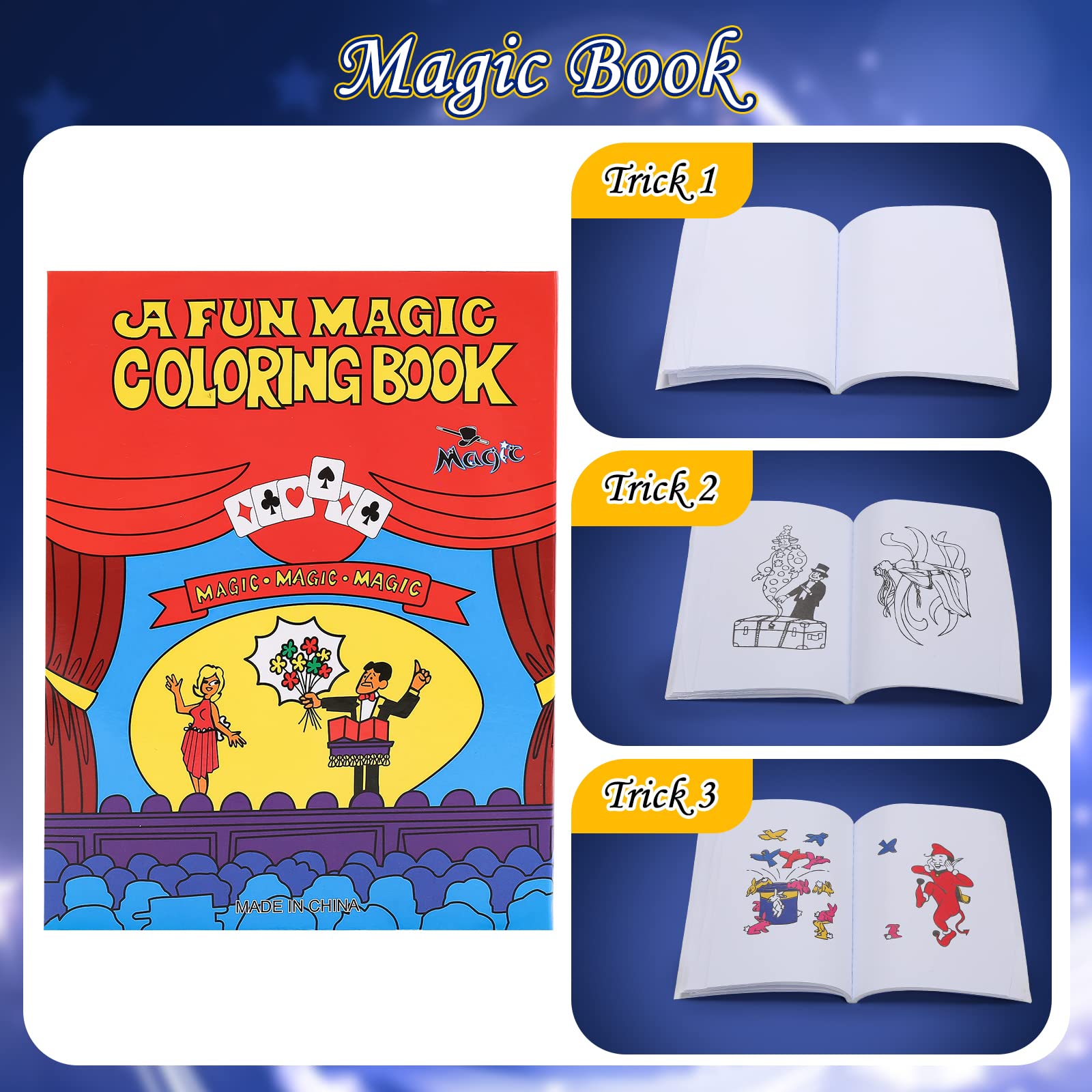 Skirfy Magic Tricks-Magic Kit for Kids Age 6-8,Magic Set with Magician Costume,Magic Wand, for Kids Boys Girls Ages 6 7 8 9 10 11 12