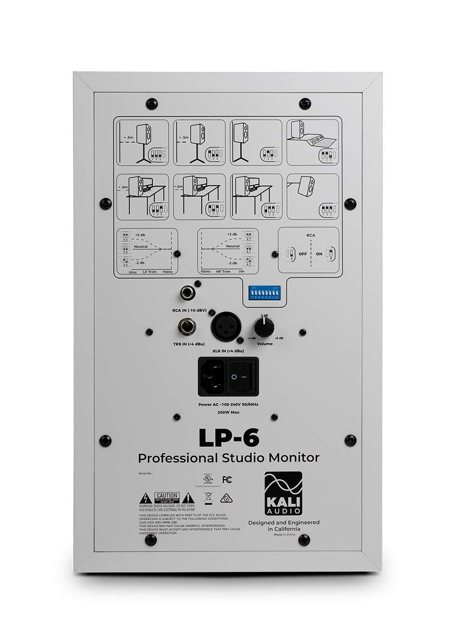 LP-6 6.5" Powered Studio Monitor - White
