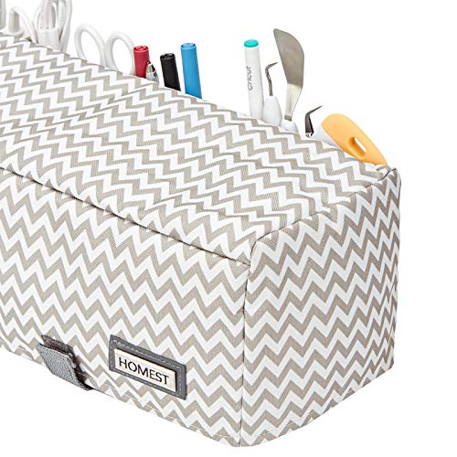 HOMEST Dust Cover with Back Pockets Compatible with Cricut Explore Air 2 and Cricut Explore Air, Ripple (Patent Design)