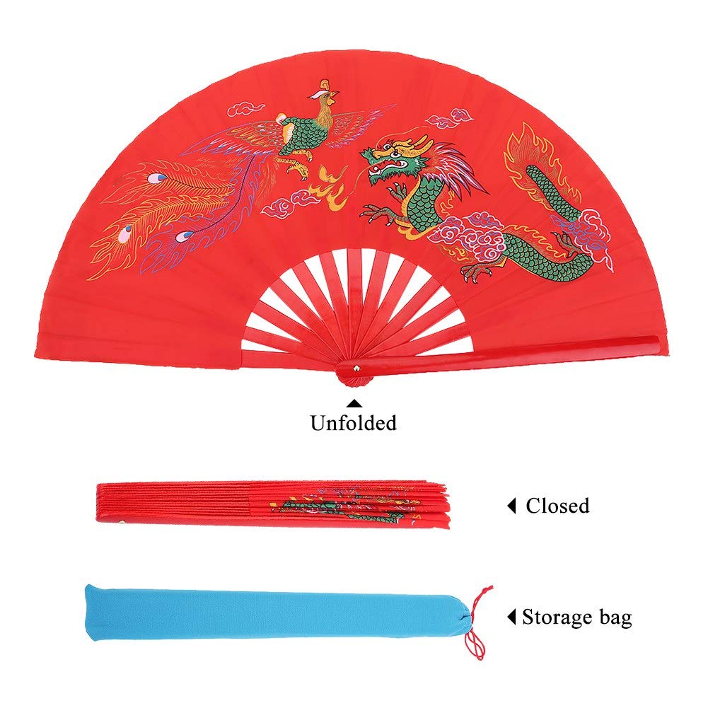 AUHX Chinese Fan, Dance Fans Environmental Sturdy Colorfast for Training for Practice