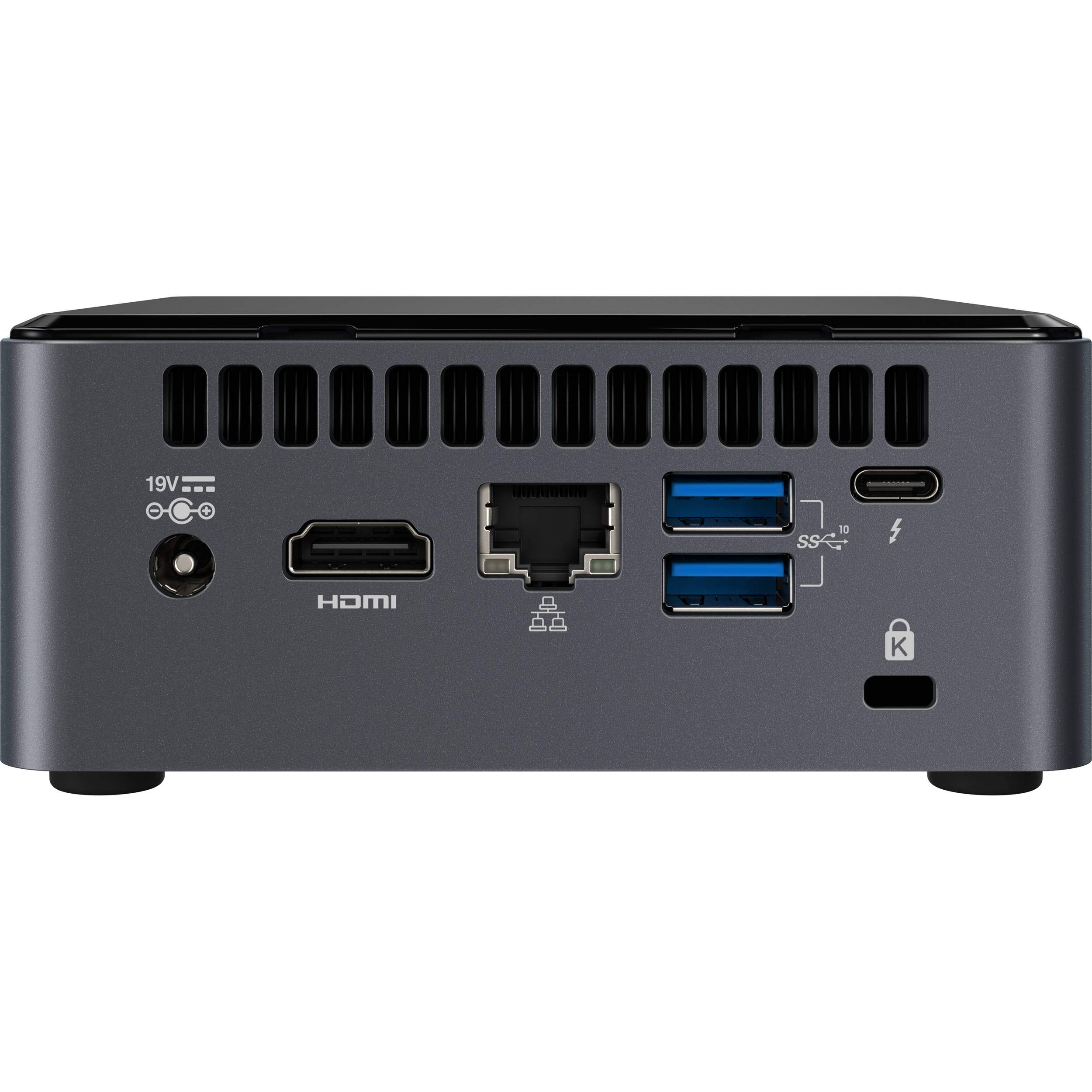 Intel NUC Kit Home & Business Mini Desktop Black (Intel i5-10210U 4-Core, 8GB RAM, 256GB PCIe SSD, Intel UHD, WiFi, Bluetooth, 1xHDMI, SD Card, Win 10 Home)