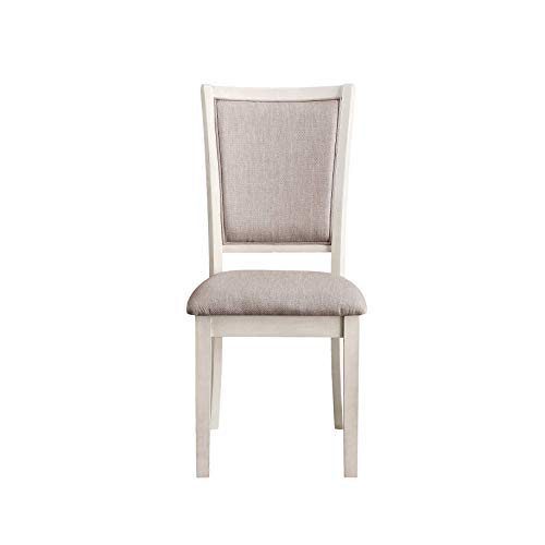 New Classic Furniture Amy 5-Piece Dining Table Set, Beige and Brown
