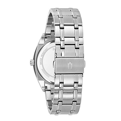 Bulova Men's Classic Surveyor 2-Hand Day/Date Quartz Watch, Luminous Hands, 39mm