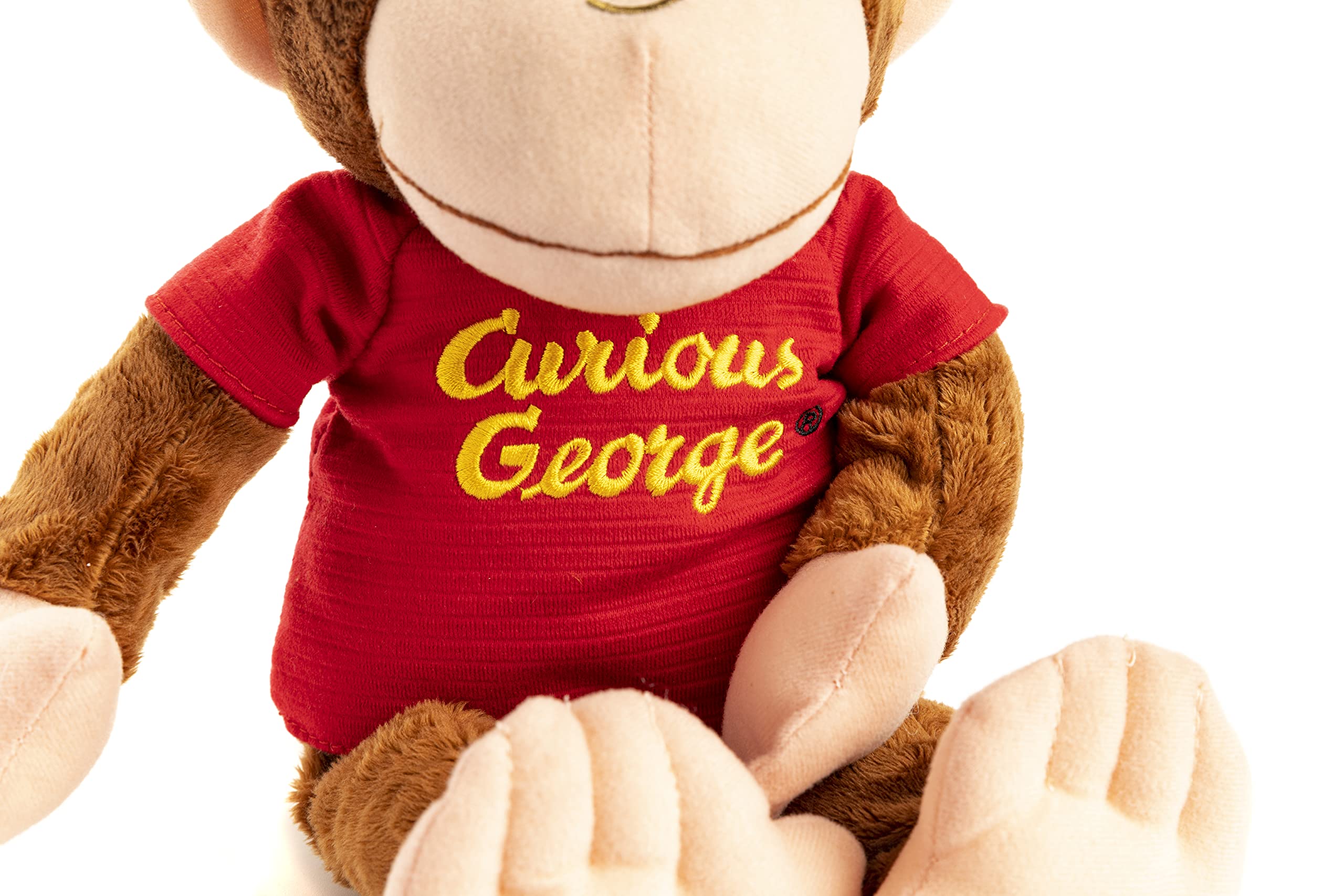 KIDS PREFERRED Curious George Press and Play Stuffed Animal with Music and Light, 12 Inches