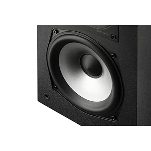 Polk Monitor XT15 Pair of Bookshelf or Surround Speakers - Hi-Res Audio Certified, Dolby Atmos & DTS:X Compatible, 1" Terylene Tweeter & 5.25" Dynamically Balanced Woofer (Pair, Midnight Black)