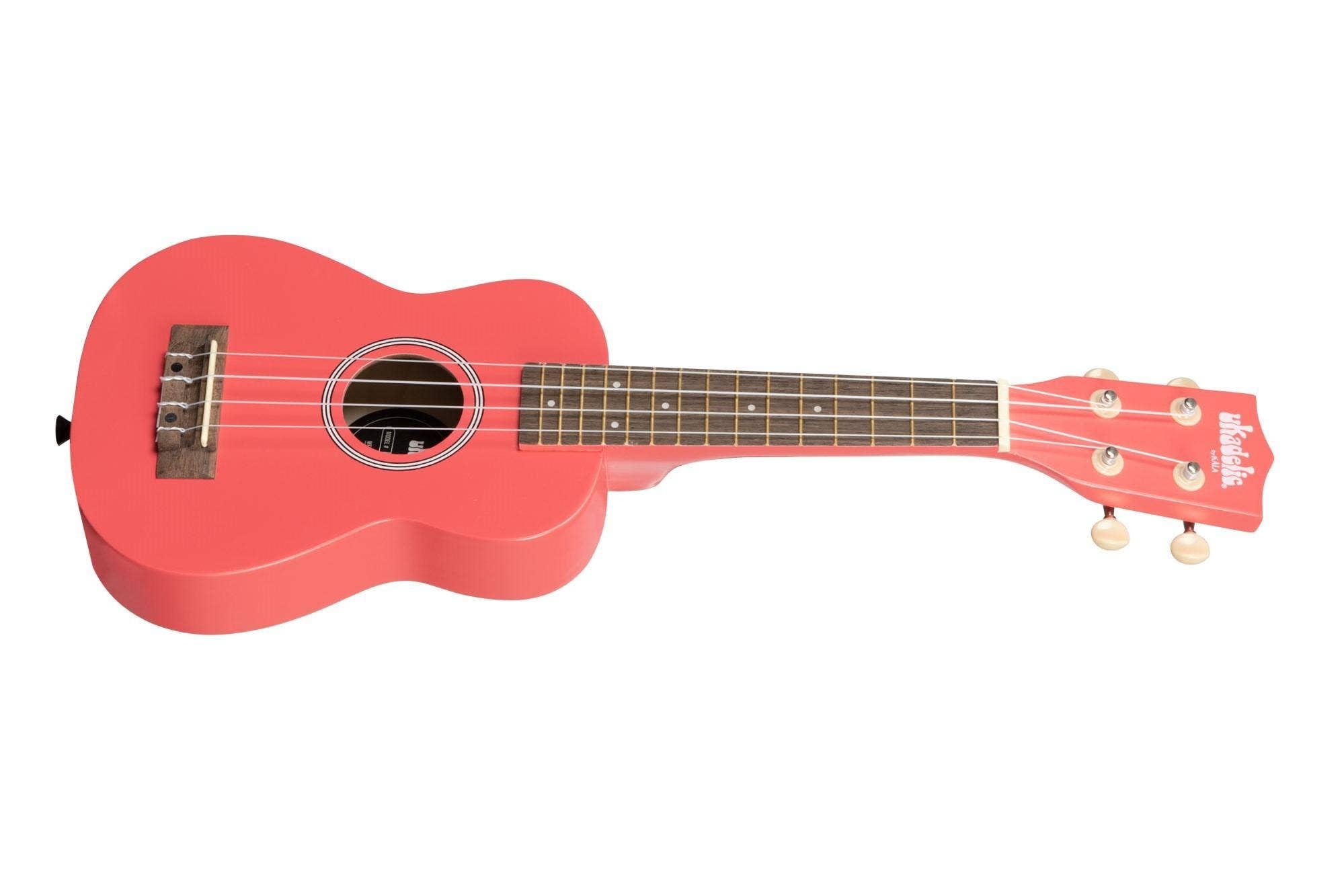 Solid Color Ukadelic Soprano Ukulele Razzle Dazzle