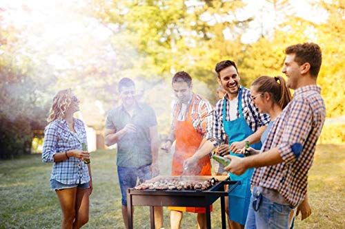 Fire Pit Mat 31 inchx47 inch, Duty Outdoor Patio Grill Mat with Reflective Strip, Heat Resistant Fire Pit Mat Grill Mat for BBQ, Camping, Patio, Garden, Backyard, Picnic, Orange
