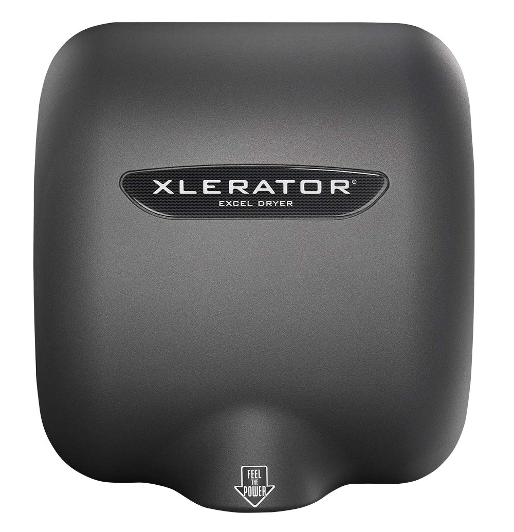 XLERATOR XL-GR Automatic High Speed Hand Dryer with Graphite Cover and 1.1 Noise Reduction Nozzle, 12.5 A, 110/120 V
