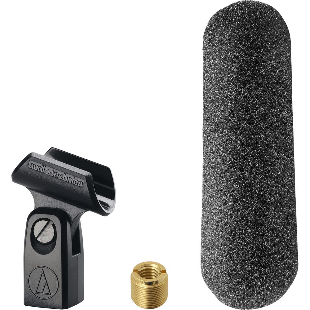 Audio-Technica AT875R Short Shotgun Microphone Bundle with Auray DUSM-1 Universal Shockmount and 20' XLR-XLR Cable