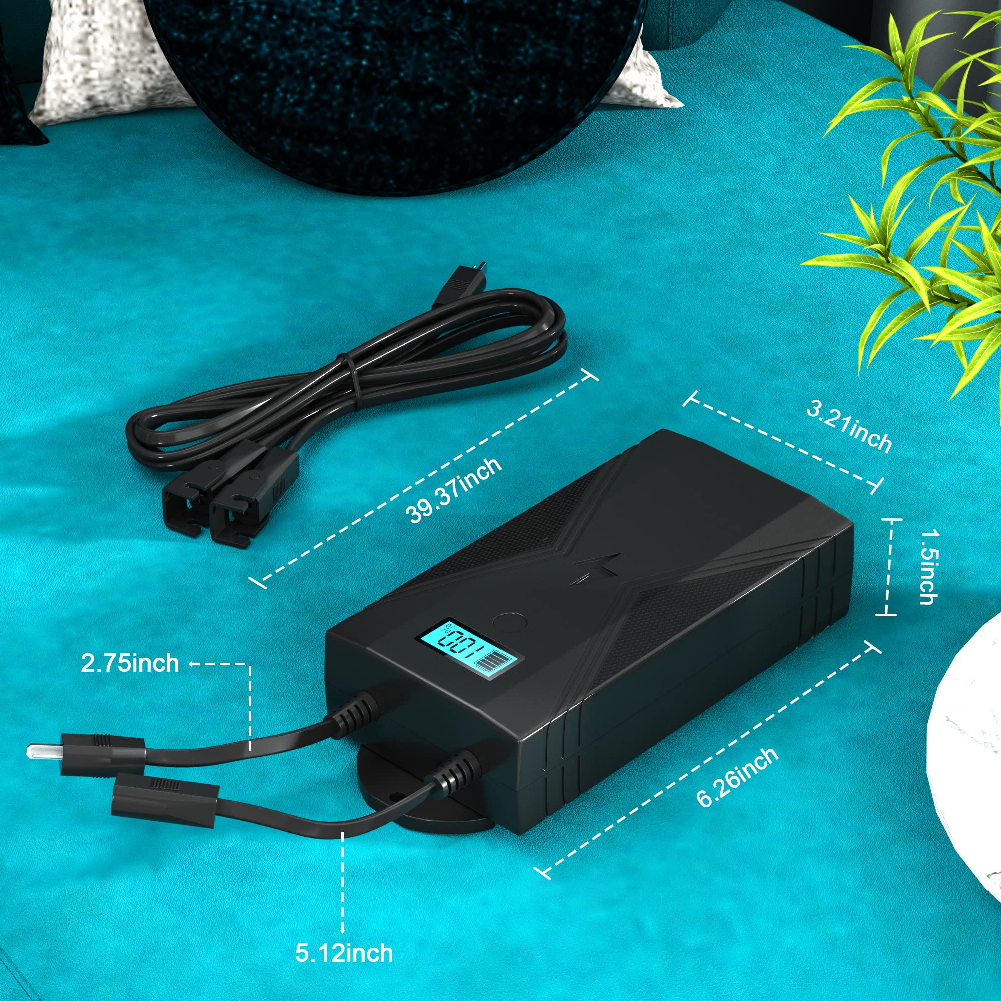 Ponkor Battery Pack for Reclining Furniture- 2500mAh Power Recliner Battery Pack Rechargeable, Universal Furniture Battery Pack with 2-Pin Electric Cord for Lift Chairs Sofas- Power Supply