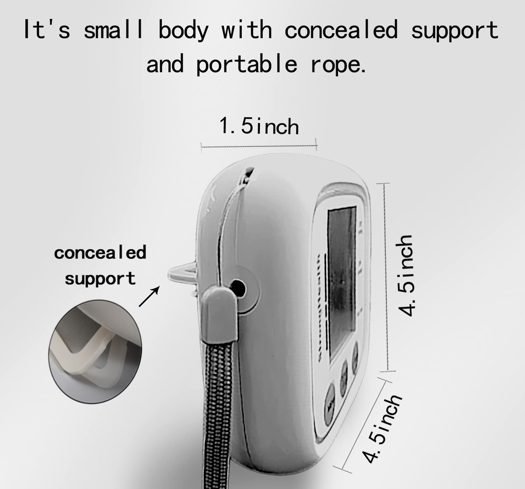 Blood Pressure Monitor Arm, Automatic Blood Pressure Machine with Cuff, Digital High BP Monitors for Home Use, One Touch Operation, with Support Frame and Portable Rope
