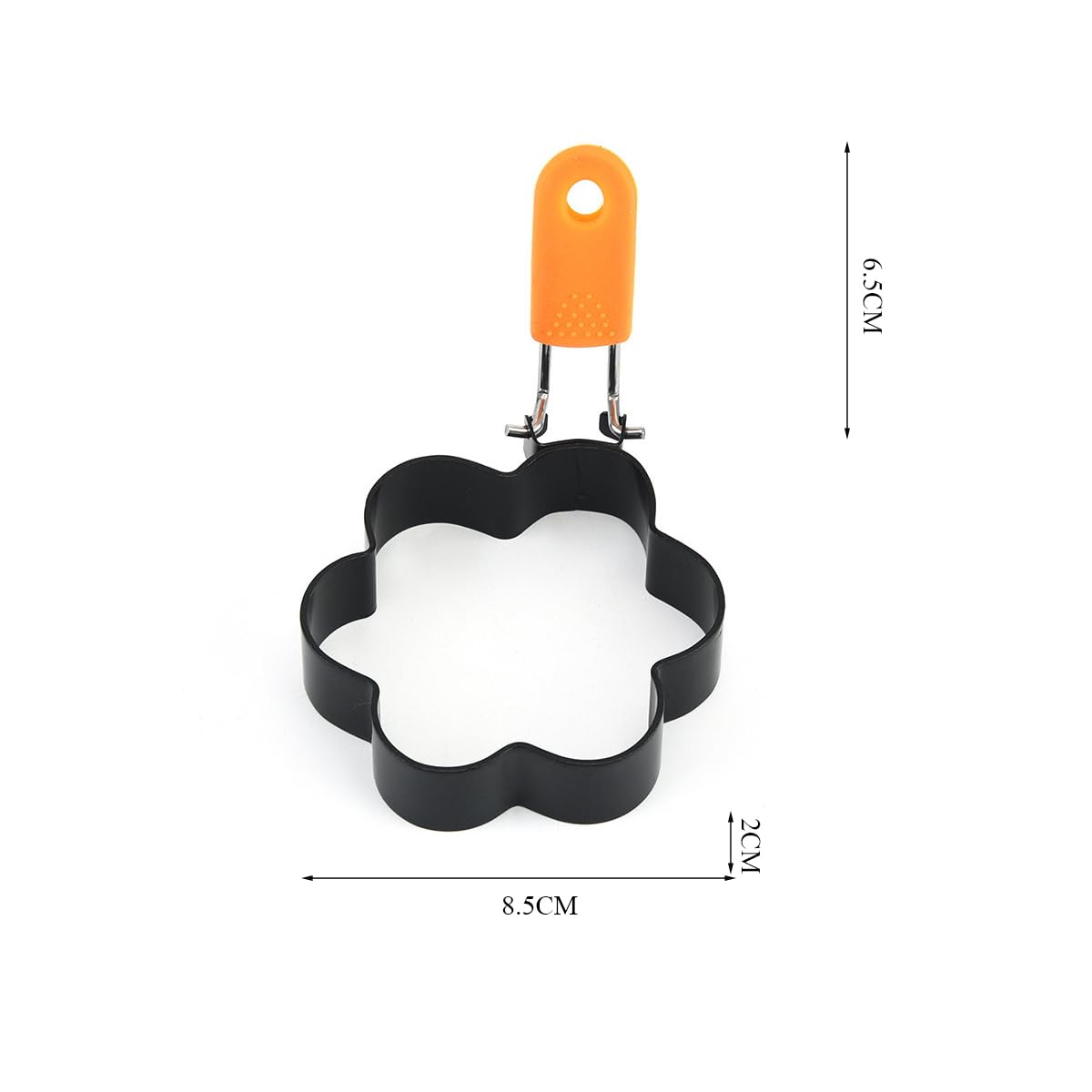 CONOB 4 Pack 3" Egg Rings, 4 Funny Shapes, Stainless Steel, Anti-Scald Handle, Nonstick Design for Fried Eggs, Omelets, Muffins, Pancakes, Cooking Mold for Breakfast and Brunch, Children's Day Gift