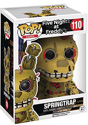 POP Five Nights at Freddy's - Springtrap Funko Pop! Vinyl Figure (Bundled with Compatible Pop Box Protector Case), Multicolored, 3.75 inches