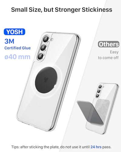 YOSH Magnetic Car Phone Mount Universal Phone Holder for Car Air Vent Cell Phone Car Cradle Compatible with iPhone 11 Pro Max XS XR X 8 7 6 Samsung S21 S20 S10 A71 Edge Note Pixel GPS etc