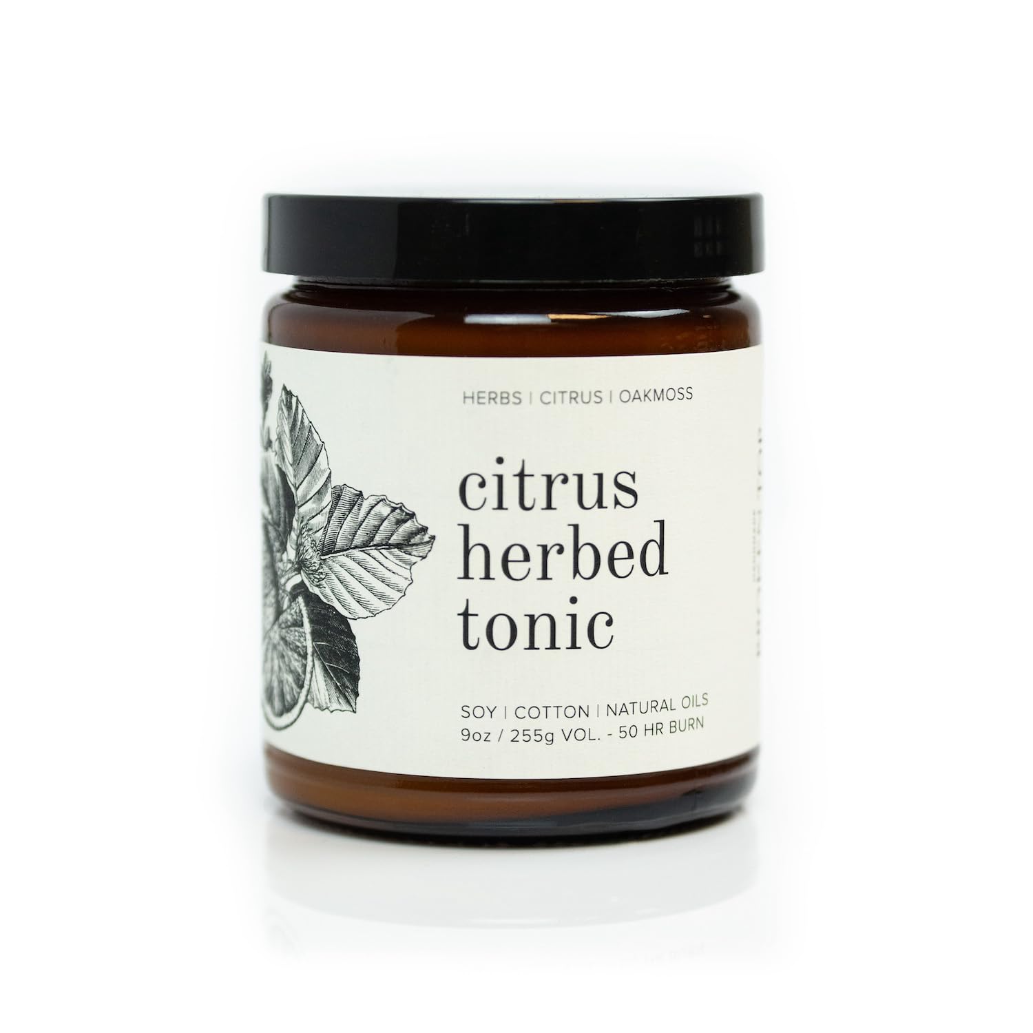 Broken Top Candle Company Citrus Herbed Tonic Amber Jar Candle, 9 OZ