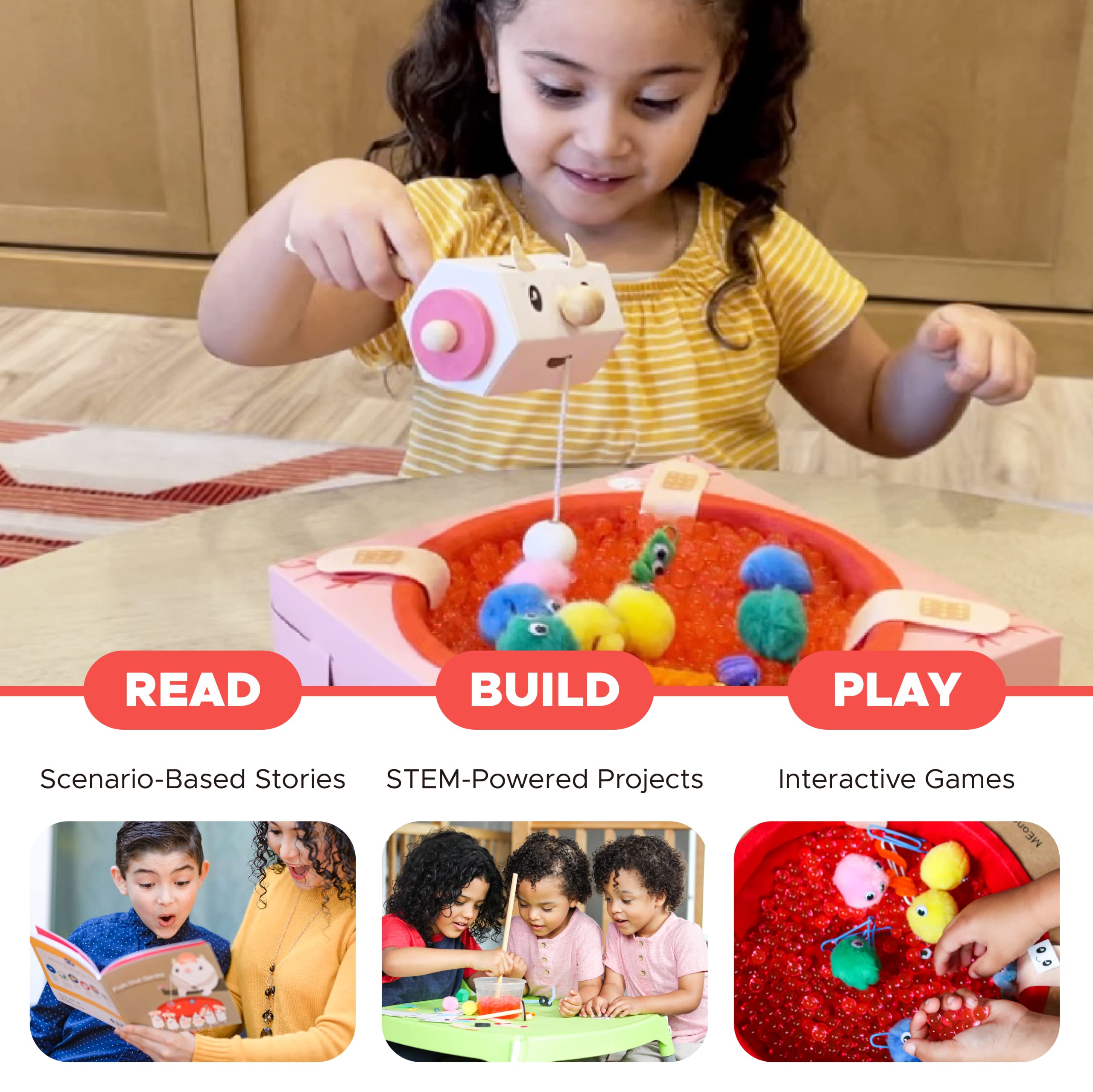 MEandMine Healing Lab- Science Kit - Immune System, Magnetic Fishing Game- Fish Out Germs Sensory Toys- Learning & Education Toys for Kids 4-7 - STEM Toy
