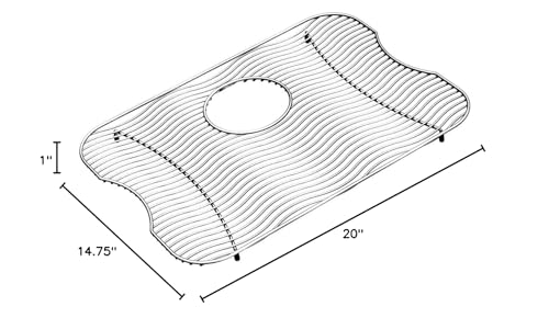 Elkay LKWOBG2115SS Stainless Steel Bottom Grid