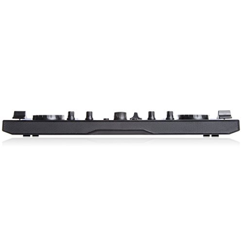Numark DJ2GO2 | Ultra Portable Two Channel DJ Controller for Serato DJ Intro Featuring A Built In Audio Interface With Headphone Cueing, Pad Performance Controls, Crossfader and Jogwheel