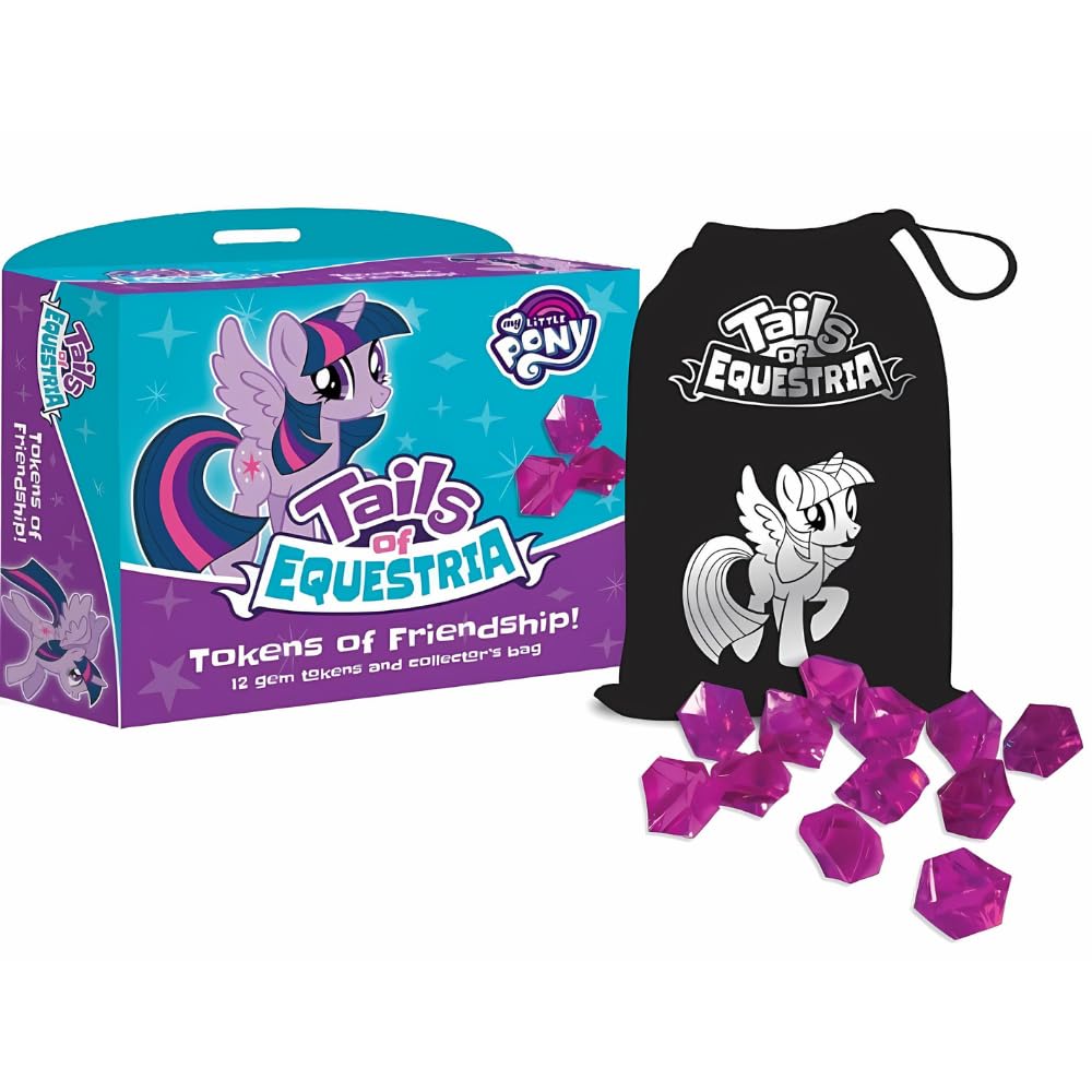My Little Pony: Tails of Equestria Dice Bundle: Pegasus, Unicorn and Earth Pony Dice Plus Friendship Tokens