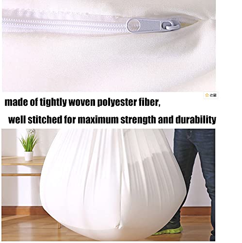 Kisoy Giant Inner Liners for Bean Bag Chairs - [No Beans], with Long Zipper and Easy Replace and Clean Premium Soft Polyester Sack Bean Bag Cover Liner