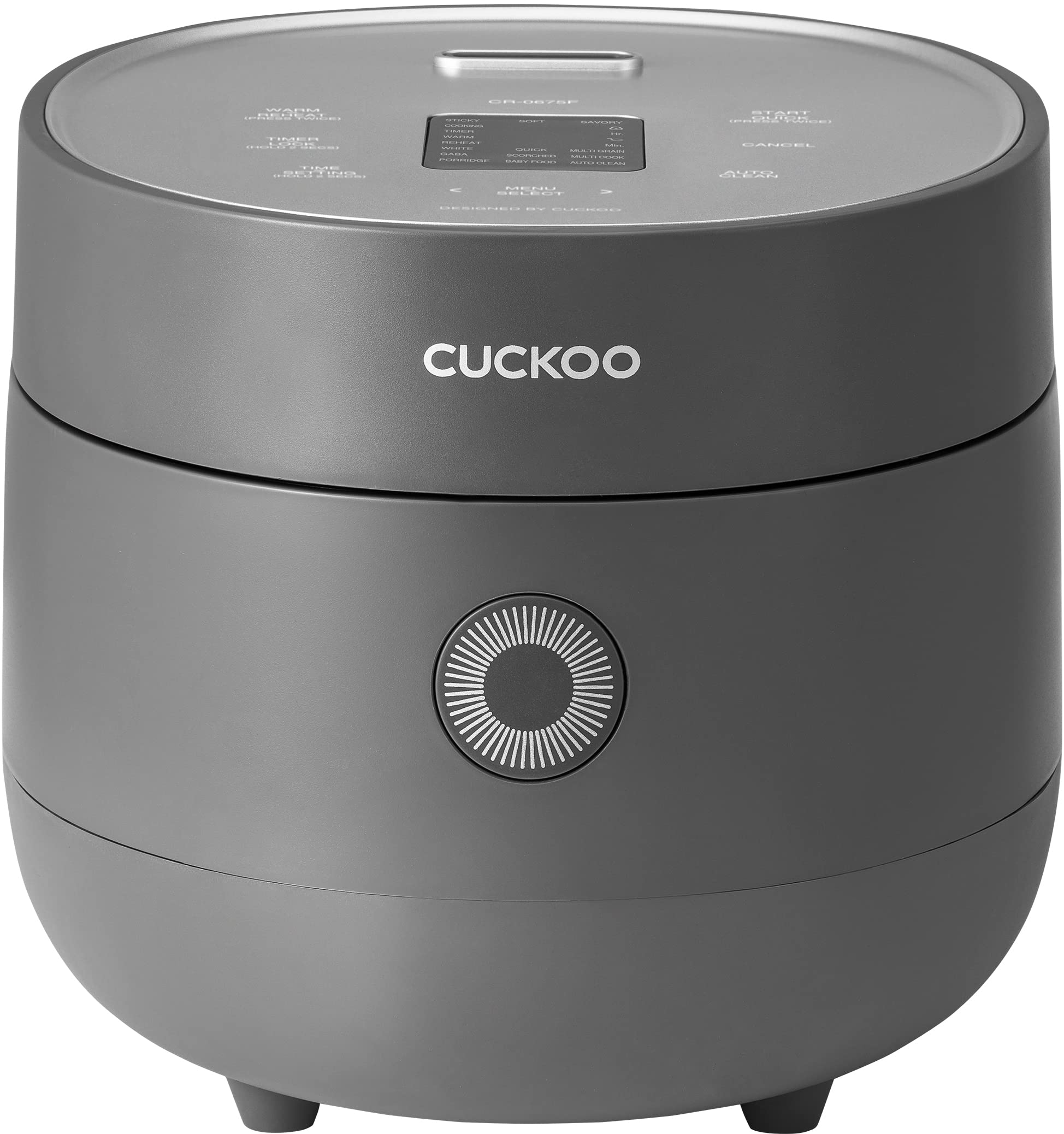 CUCKOO CR-0375F | 3-Cup (Uncooked) Micom Rice Cooker | 10 Menu Options: Oatmeal, Brown Rice & More, Touch-Screen, Nonstick Inner Pot | White (Renewed)