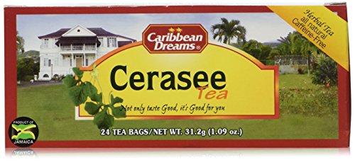 Caribbean Dreams Cerasee Tea, 20 Tea Bags, Herbal Tea, All Natural, Caffeine Free Tea, 100% Cerasee Leaves
