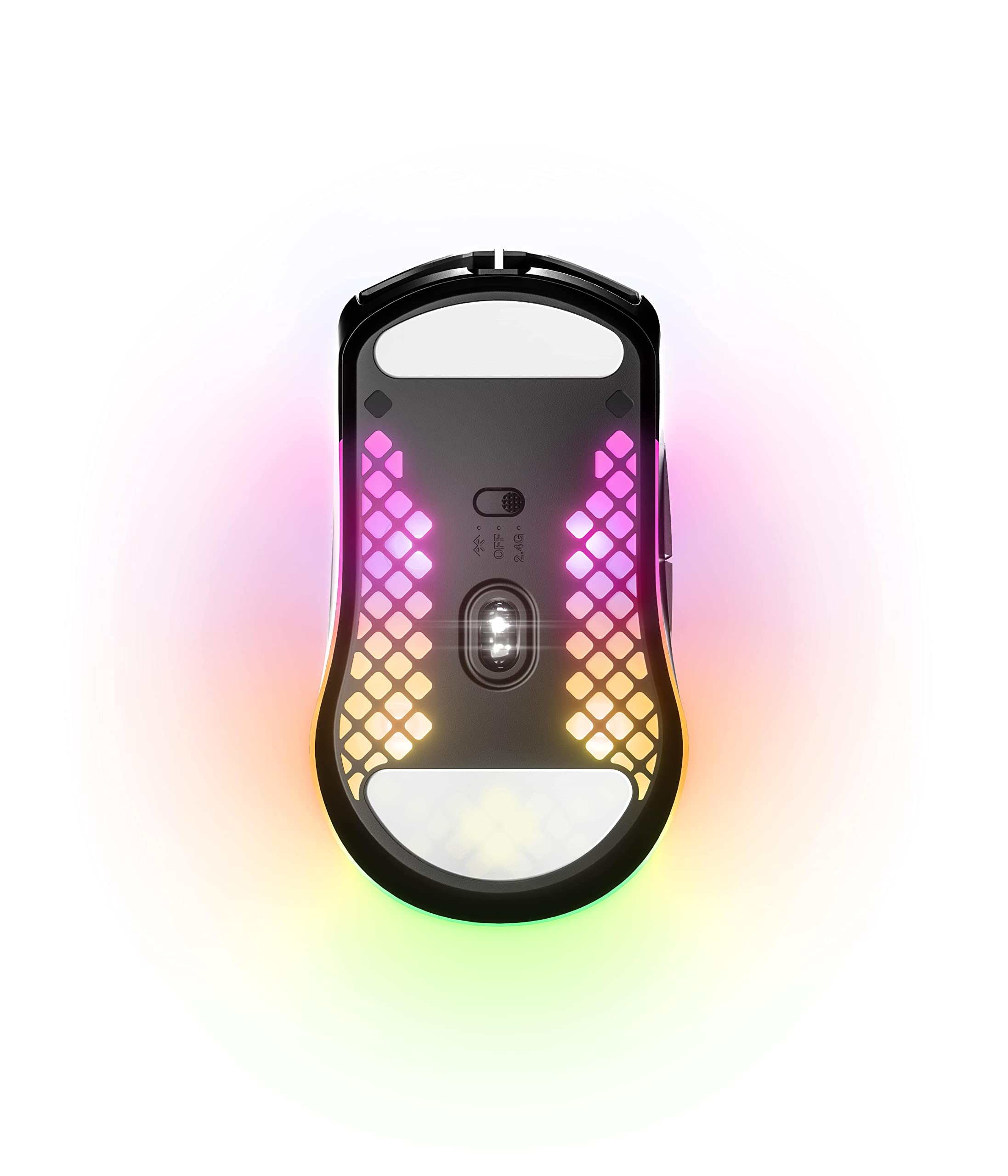 SteelSeries Aerox 3 Wireless - Super Light Gaming Mouse - 18,000 CPI TrueMove Air Optical Sensor - Ultra-Lightweight 68g Water Resistant Design - 200 Hour Battery Life – Onyx (Renewed)