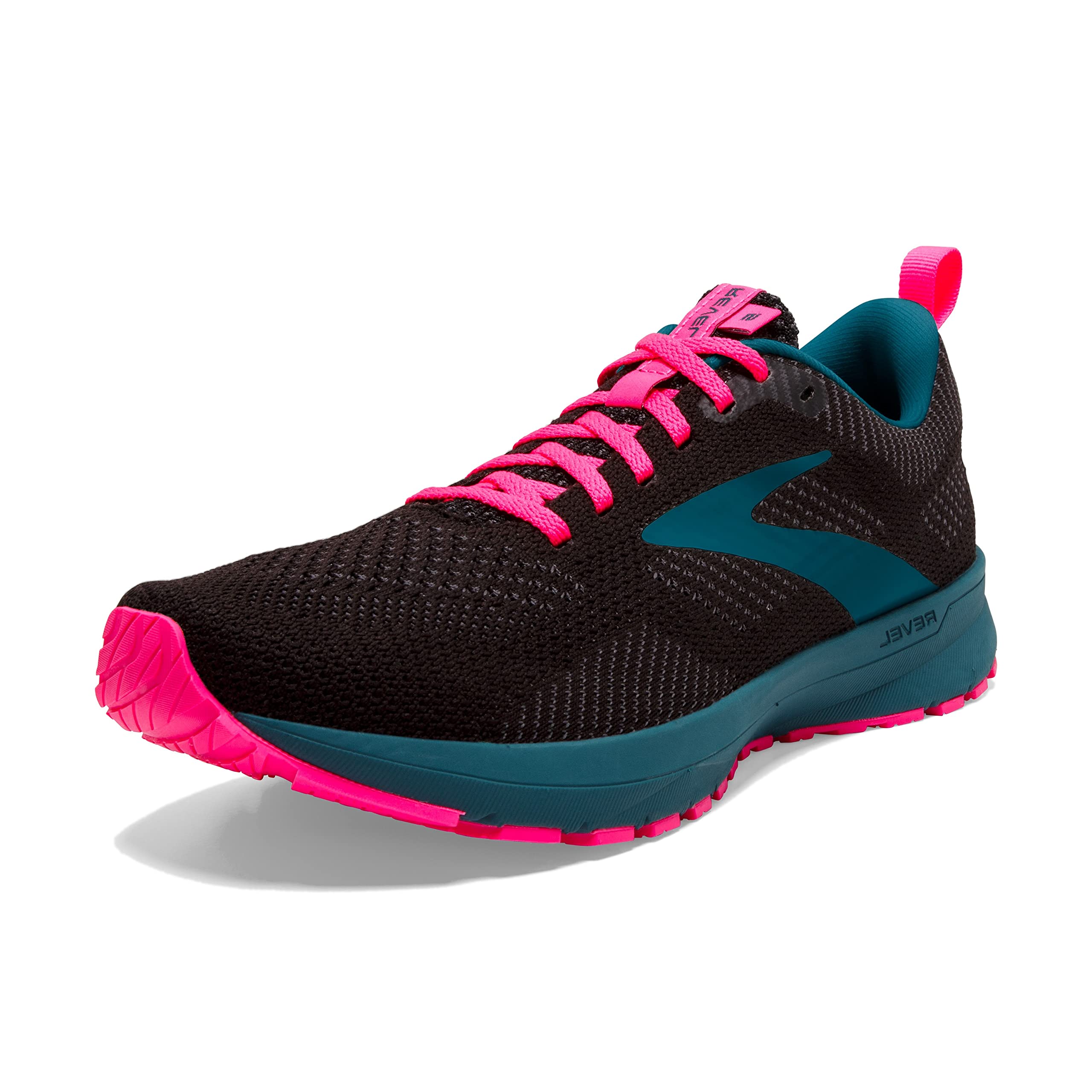 Brooks Women's Revel 5 Neutral Running Shoe - Black/Blue/Pink - 7