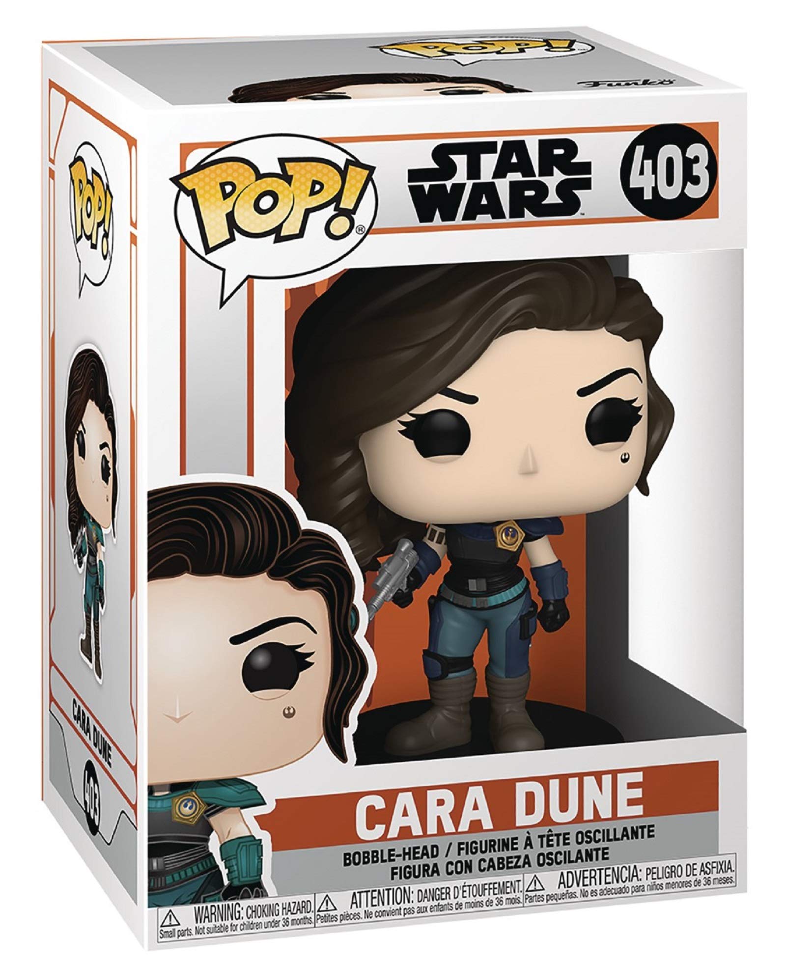 POP Star Wars: The Mandalorian - Cara Dune Funko Pop! Vinyl Figure (Bundled with Compatible Pop Box Protector Case) Multicolor 3.75 inches