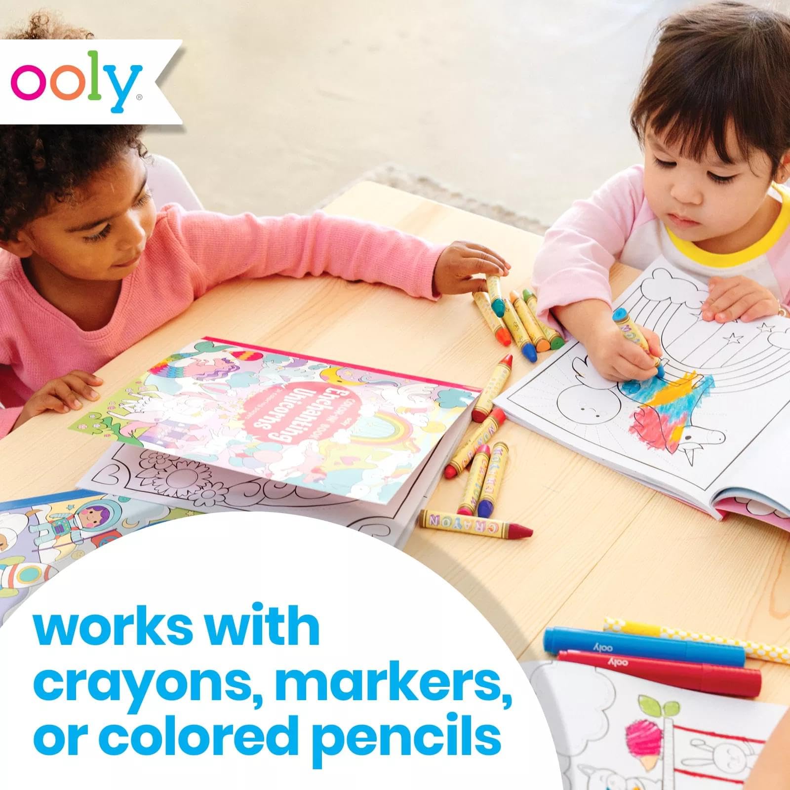 Ooly, Princesses and Fairies, Stampables Coloring Pack, Frameable Size