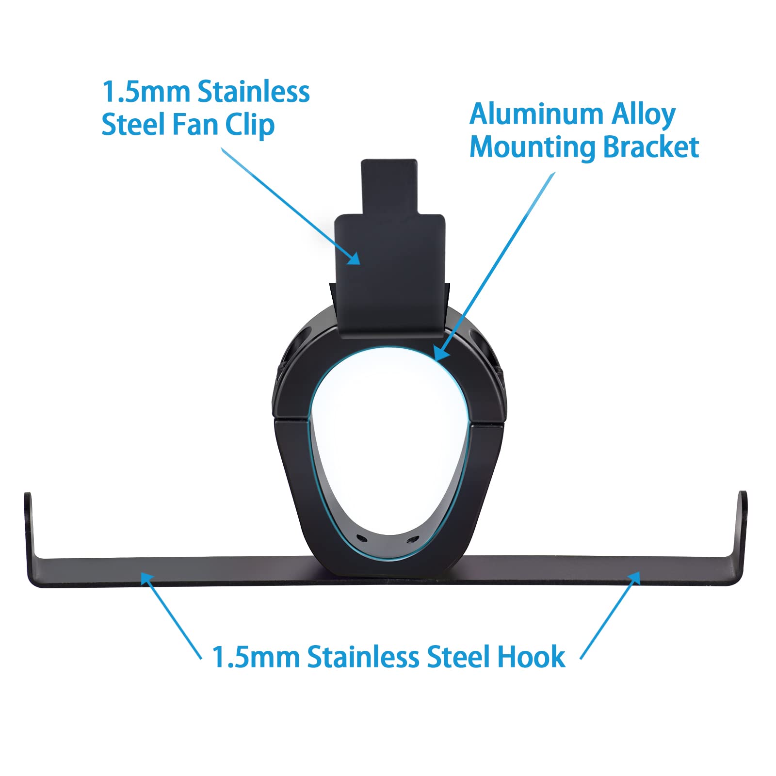 BOALEEN Fan for Peloton Bike Plus - Peloton Fan Attachment with Hook USB Fan Specially Design for Peloton Bike+ - Adjustable Angle and 3 Speed - Keep Cool When You Ride