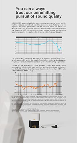 Moondrop NEKOCAKE TWS Touch Optimized 13mm Dynamic Driver Bluetooth ANC True Wireless Earphone(Black)