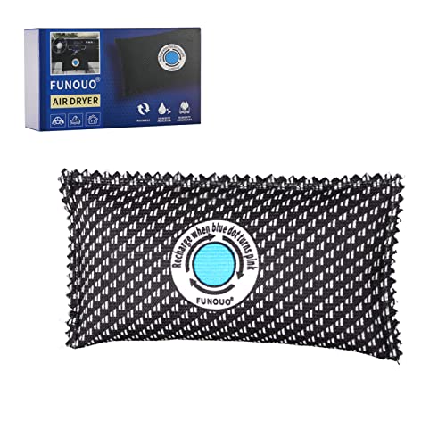 FUNOUO 200g Rechargeable Desiccant Pack,Moisture absorbers for storage,Rechargeable Desiccant Dehumidifier Bags,Moisture absorbers Bag,Desiccant Dehumidifier bag,Dehumidifier for Home Closets，Gun Safe, and Cars