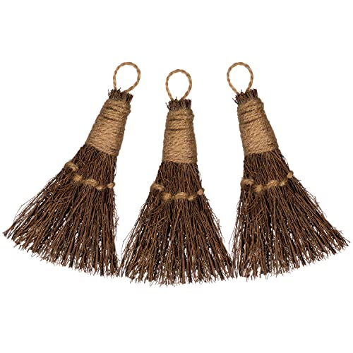 Cinnamon Broom 6" - Cinnamon Broomstick Scented 3 Pack -Mini Broom - Witches Broom Decor for Halloween - Cinnamon Broomstick - Mini Broomstick