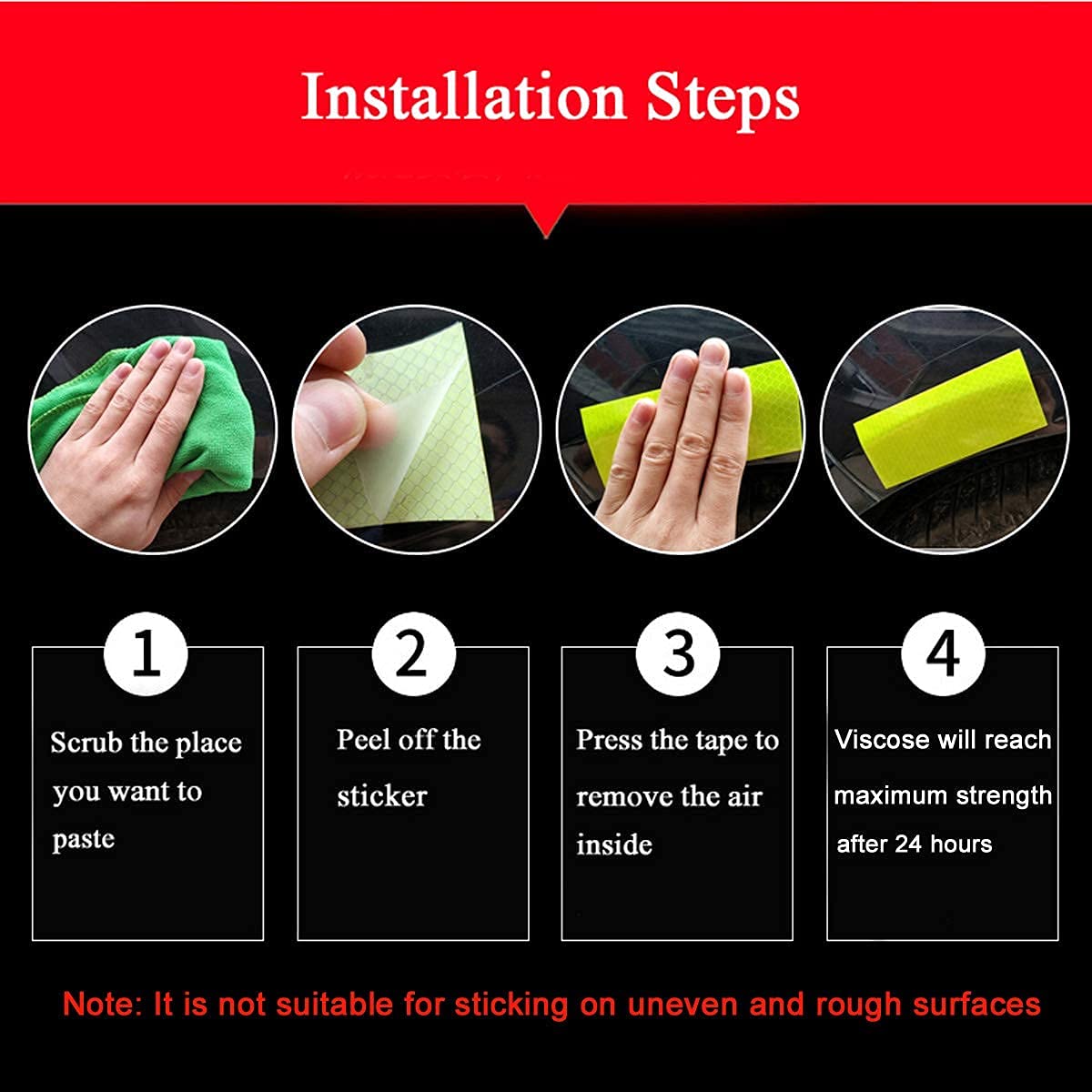 BERTAPES Yellow Reflective Tape,DOT-C2 Outdoor Safety Tape,High Viscosity, Waterproof, Fade Resistant,Durable,Reflector Conspicuity,Weather and Moisture Resistant,2 in × 20 FT