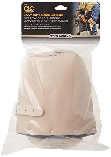 CLC Custom Leathercraft 313 Heavy Duty Leather Kneepads, Double Thick Lining, Tan