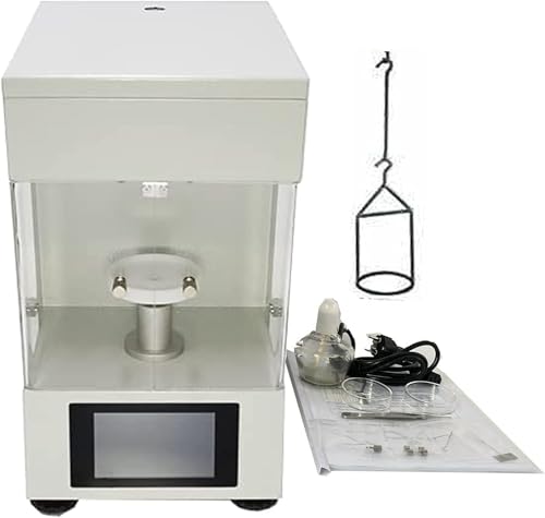 CNYST Du Nouy Ring Tensiometer Surface Tension Meter Tester with Platinum Ring Method 0-1000mN/m Support Data Storage Password Management Function Real-time Measurement Curve
