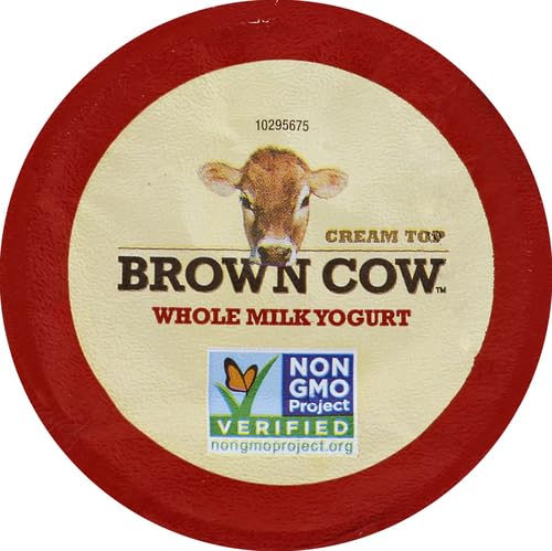 Brown Cow Cream Top Maple Whole Milk Yogurt, 5.3 oz. Cup - Creamy, Delicious Yogurt