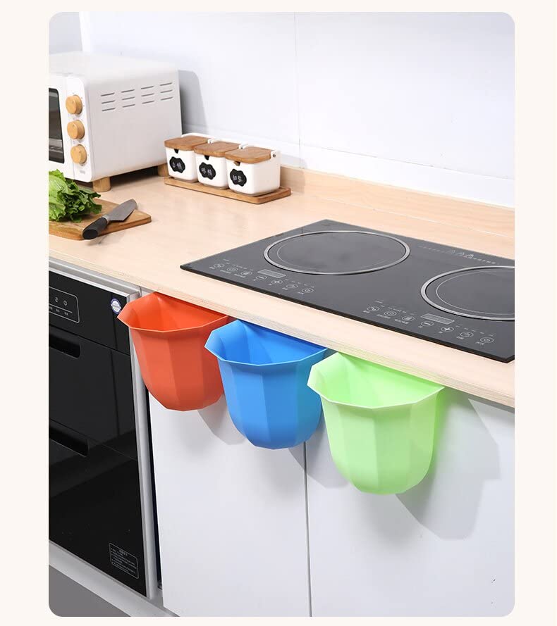 Kitchen Trash can Household Kitchen Waste countertop Cabinet Door Hanging Trash can Bathroom Dormitory Classification Debris Bucket