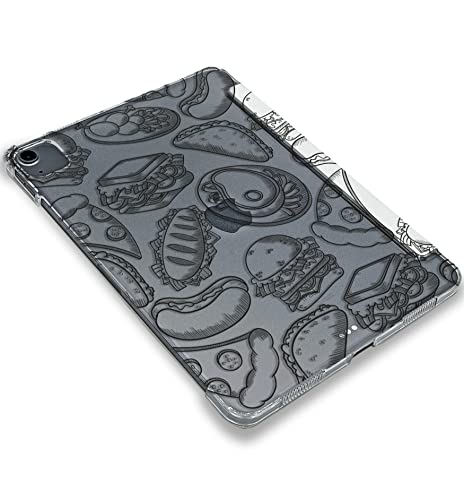 Pizza Fast Food Burger Pattern case Compatible with iPad Mini Air Pro 7.9 8.3 9.7 10.2 10.9 11 12.9 inch Pattern Cover New 2022 2021 Trifold Stand 3 4 5 6 7 8 9 Generation 513 (10.2" 7/8/9 gen)