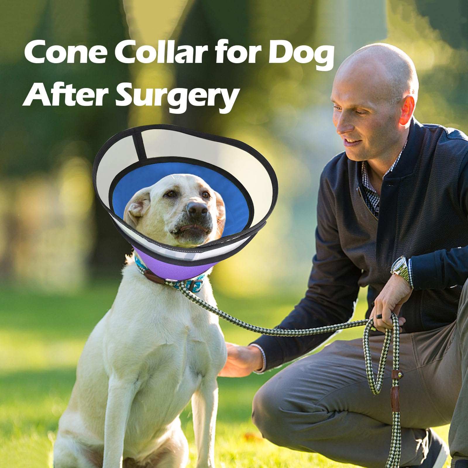 Dog Cones for Medium Large Dogs, Soft Dog Cone Collar Alternative for After Surgery