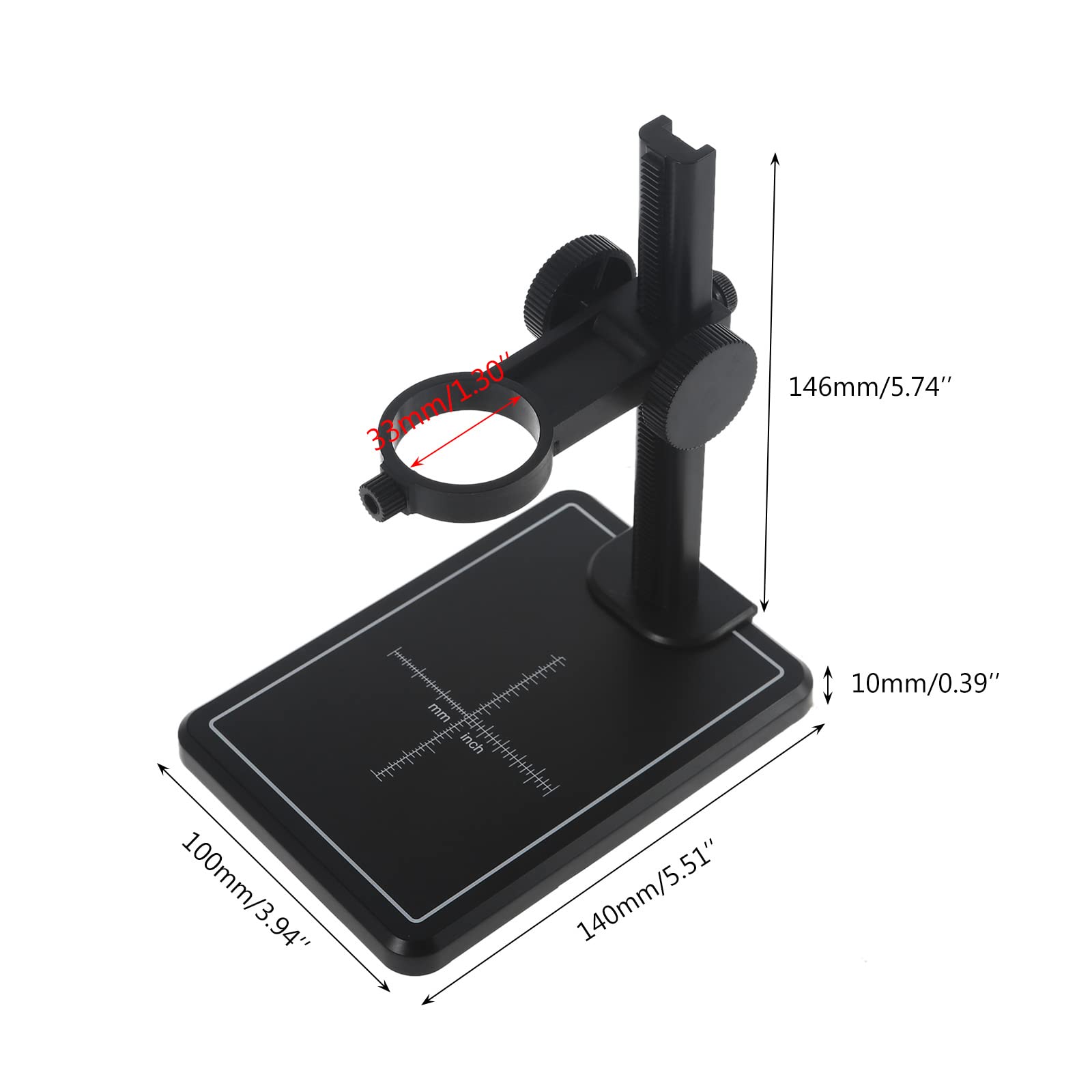 BELOWSYALER Plastic Adjustable Base Stand Holder Desktop Support Bracket for USB Digital Microscope Magnifier Camera