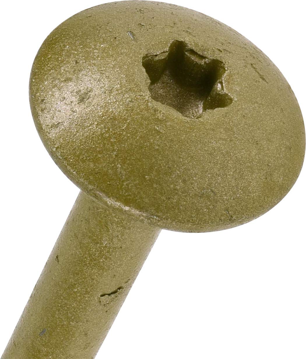 Power Pro 47879 Lag Screws, #5/16 x 6, Star Drive Construction Lag Screws, Rust Resistant, Epoxy Coated Bronze, 5lb Tub, Ceramic