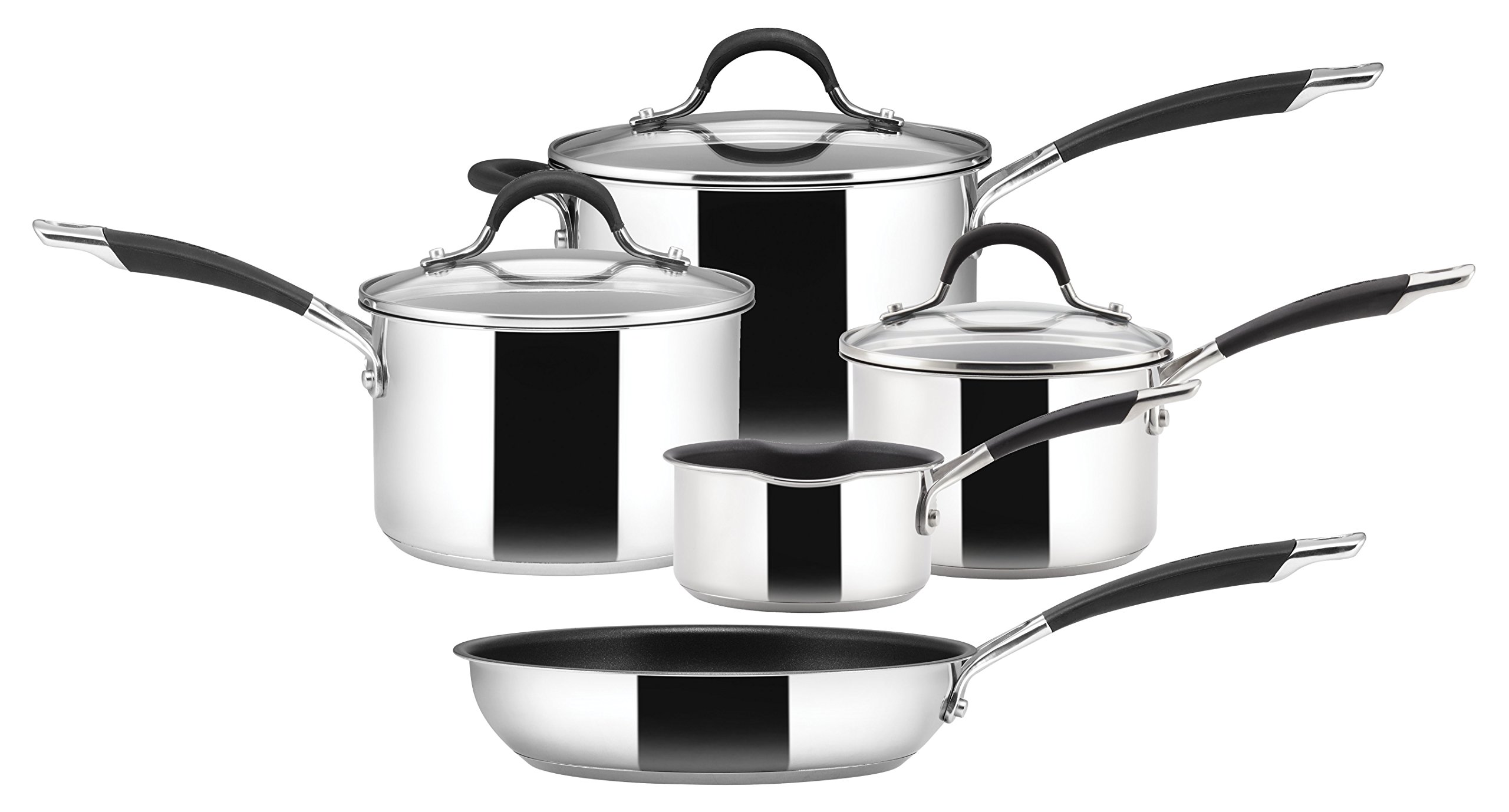 Circulon Momentum Twin Pack Stainless Steel Frying Pans, Set of 2, 2 Set