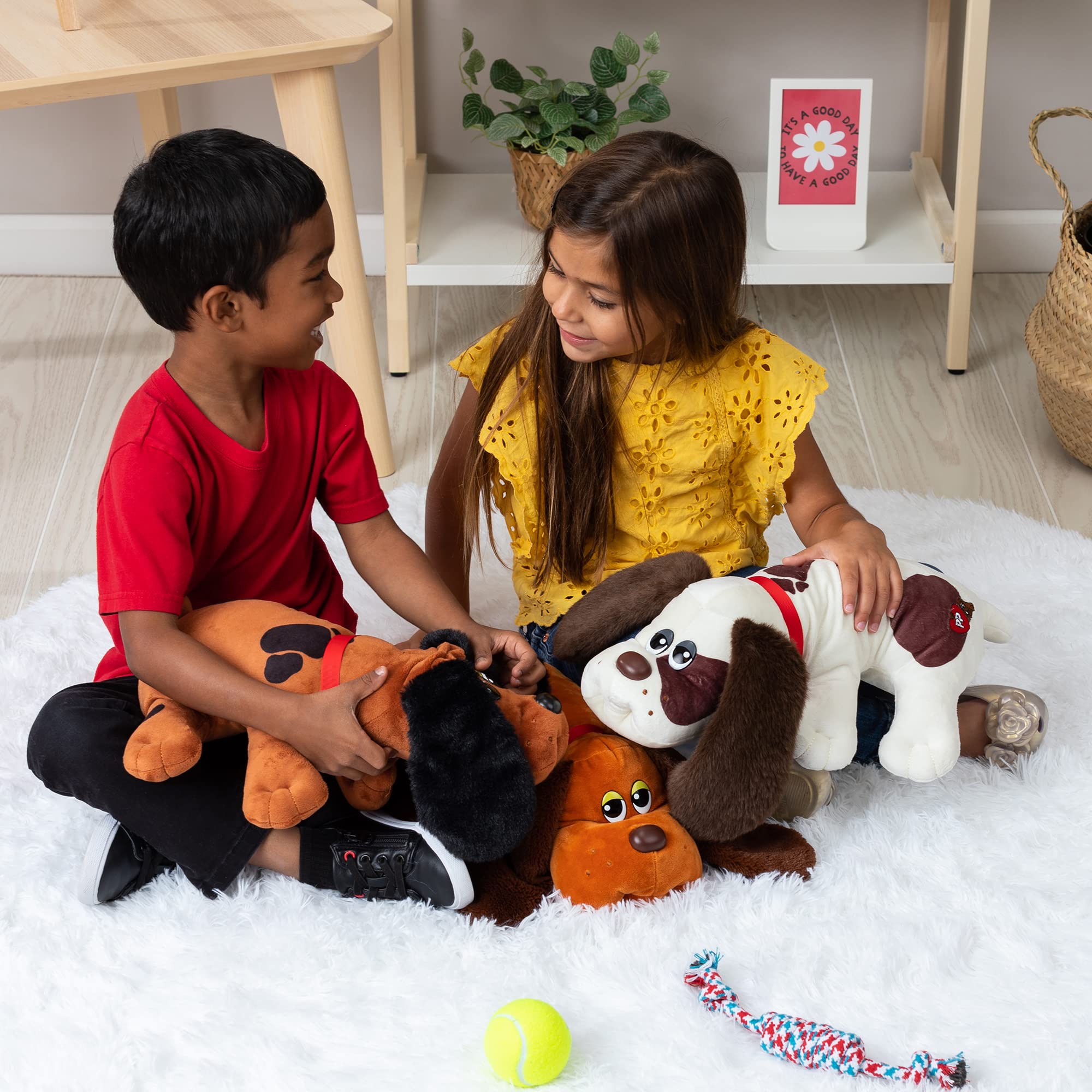 Pound Puppies Classic Plush - Reddish Brown with Black Spots