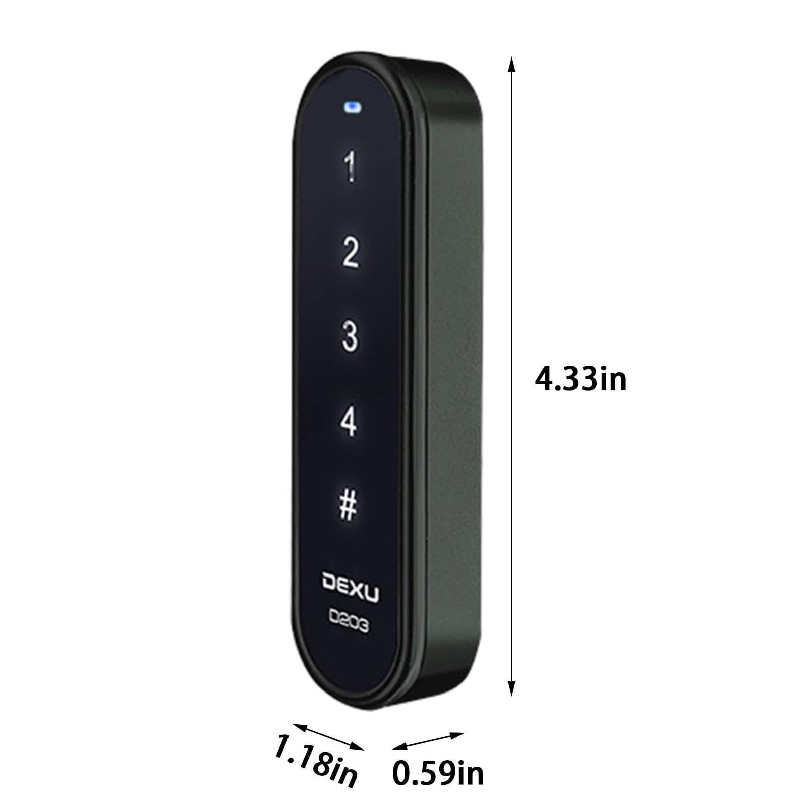 Backlight Display Lock, Touchscreen Digital Cabinet Door Lock, Locker Electronic Cabinet Lock for Gym Yoga Studio Ball Bar Locker, Lock Locker Combination Lock (Black)