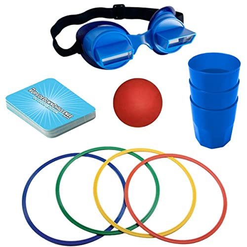 Vango The Original UpsideDownChallenge Game for Family & Kids - Complete Fun Challenges with Upside Down Goggles - Hilarious Fun Game for Game Night & Parties - 2-6 Players, Ages 8+ (Backyard Edition)
