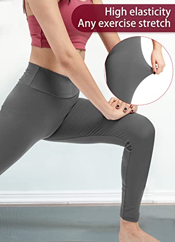 Burpada 3Pack High Waisted Yoga Pants for Women, Soft Tummy Control Stretch Athletic Running Workout Leggings Yoga Pants