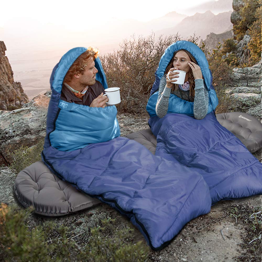 Bessport Camping Sleeping Bag - 3 Season 40℉/5℃ Lightweight Sleeping Bag Water Repellent Backpacking Sleeping Bag for Camping Backpacking Hiking