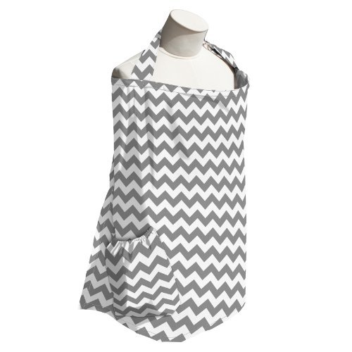 Planet Wise Nursing Cover, Gray Chevron Color: Gray Chevron NewBorn, Kid, Child, Childern, Infant, Baby